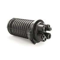 China IP68 Fiber Optic Splice Closure Black Direct Burial Fiber Splice Closure for sale