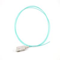 China 0.9mm Tight Buffer PVC LSZH OFNR SC PC APC SM MM Fiber Optic Pigtail for sale