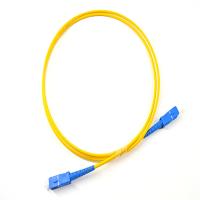China Fiber Optic Patch Cord SC SC Simplex 3.0mm LSZH  OS2 Yellow Color 9/125um for sale