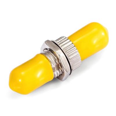 China ST To ST Fiber Optic Connector Yellow FTTH FTTB FTTX Network for sale