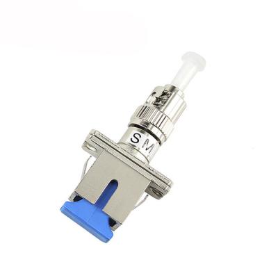 China Hybrid Single Mode Fiber Optic Adapter Black SC Female To ST Male sc fiber optic adapter for sale