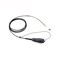 China Single Mode Armored Fiber Optic Patch Cable FTTA Outdoor G657A1 Fullaxs To LC Duplex for sale