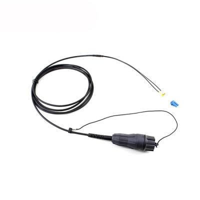 China Single Mode Armored Fiber Optic Patch Cable FTTA Outdoor G657A1 Fullaxs To LC Duplex for sale