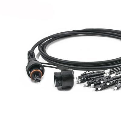 China Waterproof 8 12 24 FTTA Patch Cord IP68 Outdoor ODVA MPO MTP Patch Cord Cable Assemblies for sale