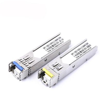 China Single mode BIDI SFP 1.25G 80km Tx1490nm/Rx1550nm LC connector Cisco/Juniper Compatible for sale