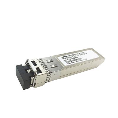 China 80km Fiber Optic Transceiver 10G SFP+ CWDM 1270nm-1610nm Dual LC Single Mode for sale