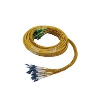 China 24 Core Pre Terminated SM Fiber LC UPC To LC APC Breakout Fiber Optic Cable for sale