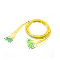 China Pre Terminated Single Mode Fiber Optic Patch Cord 12 Core SC APC To LC APC for sale
