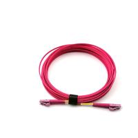 China Lc Patch Cord Duplex 2.0mm PVC LSZH PC - PC  Multimode OM4  Fiber Patch Cord for sale