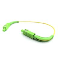 China SC APC Fiber Optic Patch Cord 90 Degree Angled Boot G657A1 Simplex 0.3 Mtrs for sale