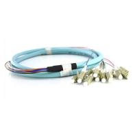 China 12 Cores LC Bundle Fiber Optical Pigtail Multimode 50 / 125um Om3 0.9mm for sale