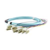 China 12 Cores LC Bundle Fiber Optical Pigtail Multimode 50 / 125um Om3 0.9mm for sale