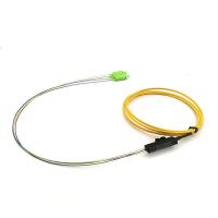 China 4 Core SC APC 0.9MM LSZH Singlemode G652D Ribbon Fiber Optical Pigtails for sale