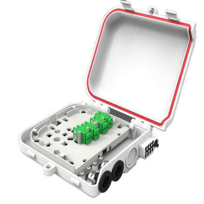 China FTTH Fiber Optic Terminal Box Distribution Waterproof IP65 1x8 1x16 Splitter PC ABS for sale