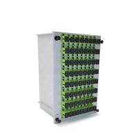 China FTTH 1x64 Fiber Optic Splitter 64 Way PLC LGX Box SC APC UPC for sale