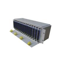 China 16 Slots 1x8 Fiber Optic Splitter 19 Inch 3.5U LGX Chassis for sale
