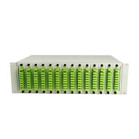 China 4U Rack Mount PLC Splitter LGX Chassis Rack Panel 1x2 1x4 1x8 Cassette Module for sale