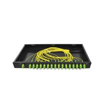China 1 x 16 2 x 16 Rack Mount Fiber optical PLC Splitter SC / APC for sale