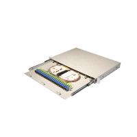 China 12/24 Port SC Rack Mount ODF 1U 19 Inch Fiber Optical Distribution Box for sale