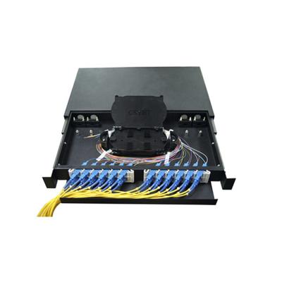 China SC LC Fiber Optic Rack Mount Patch Panel for sale