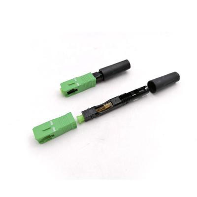 China FTTH Field Installable Fiber Optic Connector SC / APC Fast Connector for sale
