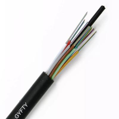 China GYFTY Stranded Loose Tube Non-metallic Strenght Member Non-armored Cable FRP  PE Sheath for sale
