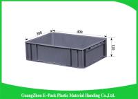 China Grey  Industrial Euro Stacking Containers Foldable Transport Non - Slip PP for sale