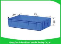 China Durable Stackable Plastic Bins Space Saving , Reusable Black Storage Boxes for sale