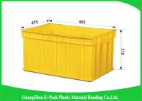 China Warehouse Plastic Stackable Containers Big Capacity Space Saving Foldable Transport for sale