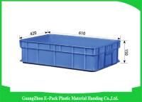 China Agriculture Stackable Plastic Storage Containers , Durable Euro Stacking Boxes 610 * 420 * 150mm for sale
