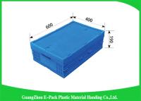 China Stackable Plastic Pallet Boxes PP Material , Folding Plastic Crates Transport Moving for sale