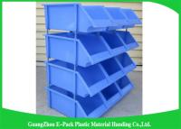 China Industrial Plastic Storage Boxes , Stackable Recycled Commercial Storage Bins for sale