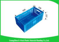 China Household Stackable Folding Plastic Crates Space Saving Convenience Stores for sale