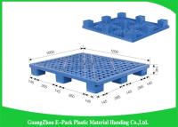China Stackable Warehouse Rackable Plastic Pallets , Light Duty 40 X 48 Plastic Pallets for sale