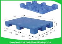 China LightWeight Nestable Plastic Pallets Single Face Nine Feet 100% Recycled Material for sale