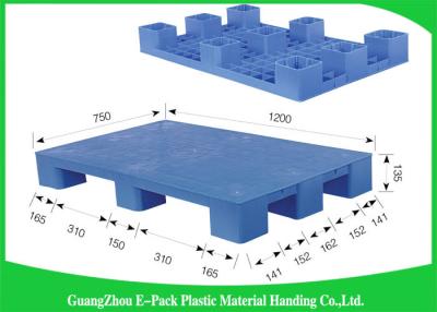 China LightWeight Nestable Plastic Pallets Single Face Nine Feet 100% Recycled Material for sale