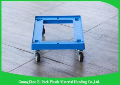China Customized Pallet Plastic Moving Dolly100 - 150KG Capacity 612 * 412 * 145mm for sale