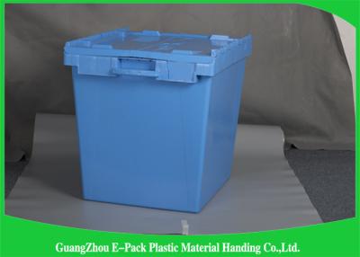 China New PP Plastic Attached Lid Containers Logistic Space Saving Easy Transportation for sale