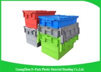 China Industrial Plastic Attached Lid Containers , 600*400mm Assorted Height for sale