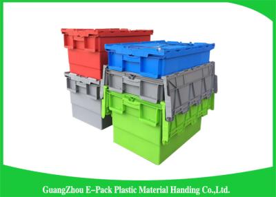 China Industrial Plastic Attached Lid Containers , 600*400mm Assorted Height for sale