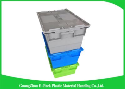 China Durable Turnover Logistics Opaque Plastic Storage Boxes With Lid for foods for sale