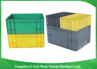 China PP Plastic Logistic Euro Stacking Containers For Food Clothes Auto Medical 21.2L for sale