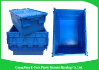 China Industrial 50kgs Security Plastic Attach Lid Containers / plastic storage bins with lids for sale