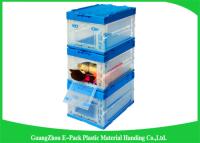 China Solid Collapsible Plastic Containers , Foldable plastic storage bins for sale