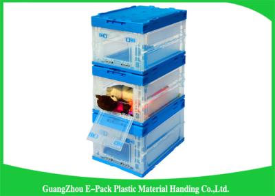 China Solid Collapsible Plastic Containers , Foldable plastic storage bins for sale