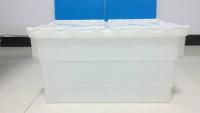 China Standard Size PP Plastic Attached Lid Containers Higher Loading Capacity for sale