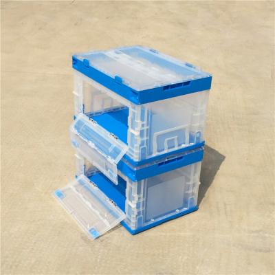 China Length Sides Opening Collapsible Plastic Containers Virgin PP Material Custom Color for sale