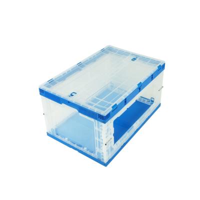 China 650*440*360 mm Plastic Collapsible Totes Length Sides Opening Collection for sale
