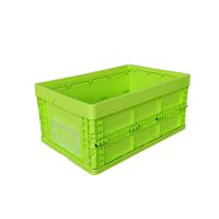China Standard Size Green Collapsible Plastic Containers / Foldable Plastic Box for sale