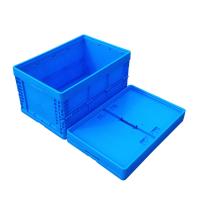 China Virgin Plastic Material Collapsible Storage Crate Logistics Save Spacey for sale